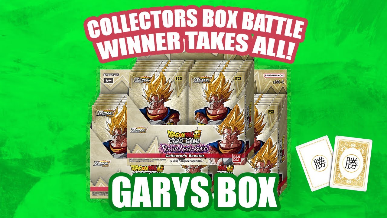 DBS Collectors Box Opening! WINNER TAKES ALL?! Garys Box! - Dragon Ball ...