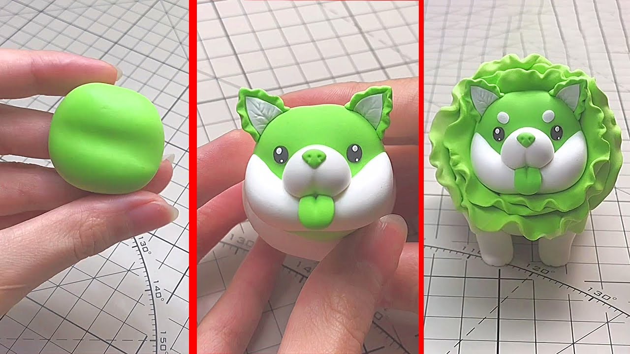 Clay Making Meme Character Vegetable Dog | Chinese Meme | Clay Art ...