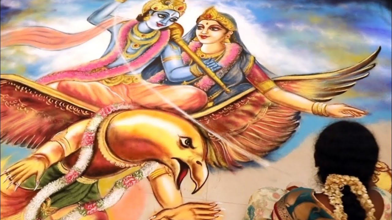 NARAGASURAN VADHAM (KILLING OF NARAGASURA) DONE BY LORD KRISHNA ...