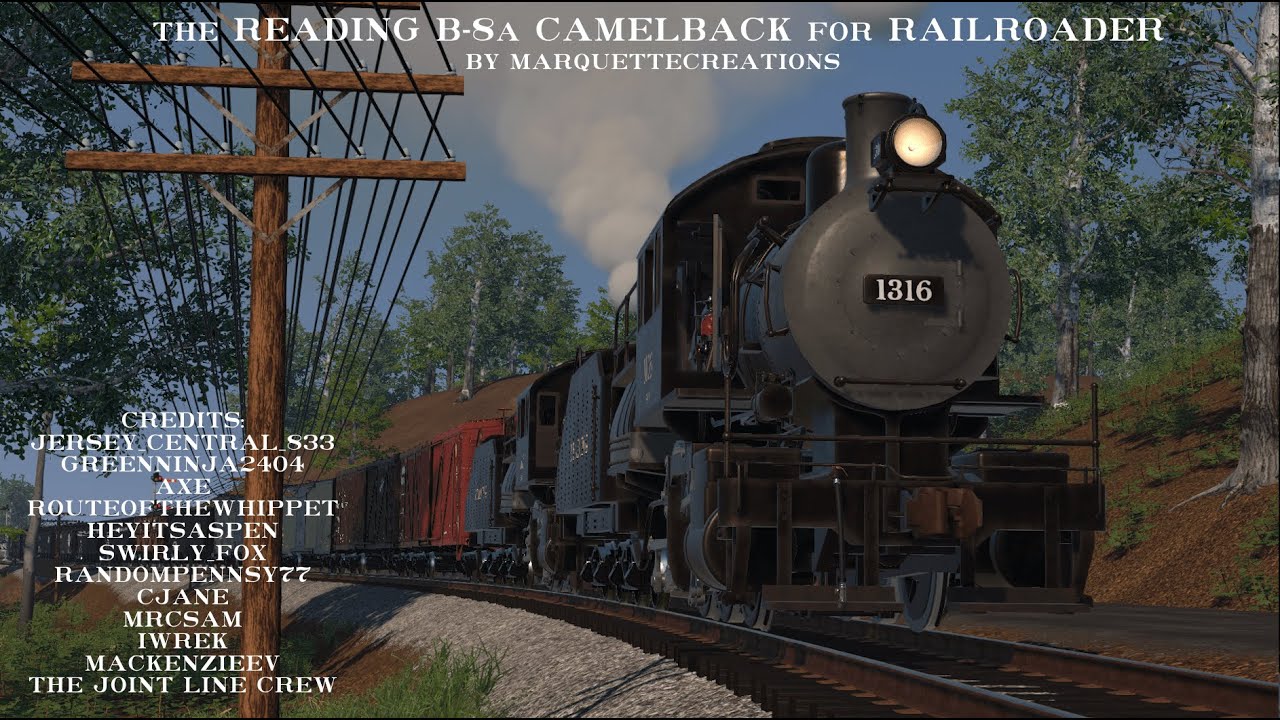 Reading B-8a Camelback for Railroader - Release Trailer - YouTube