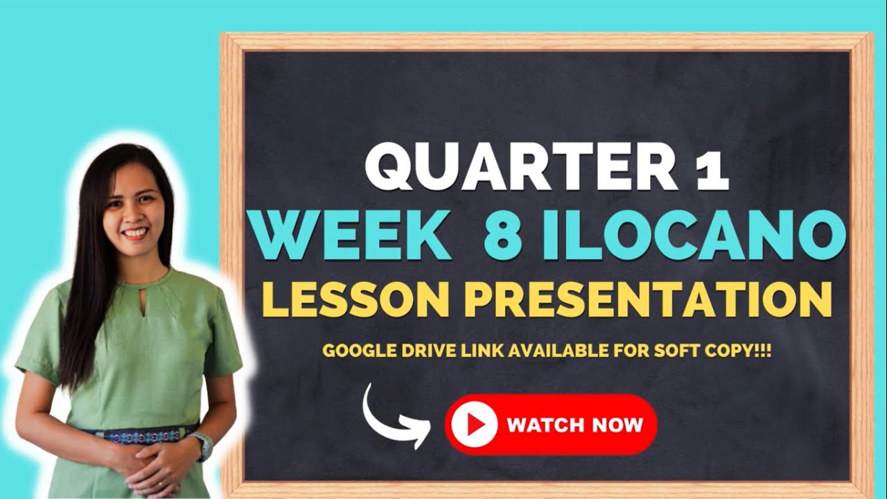 Quarter 1 Week 8 Ilocano Kindergarten Lesson Presentation - YouTube