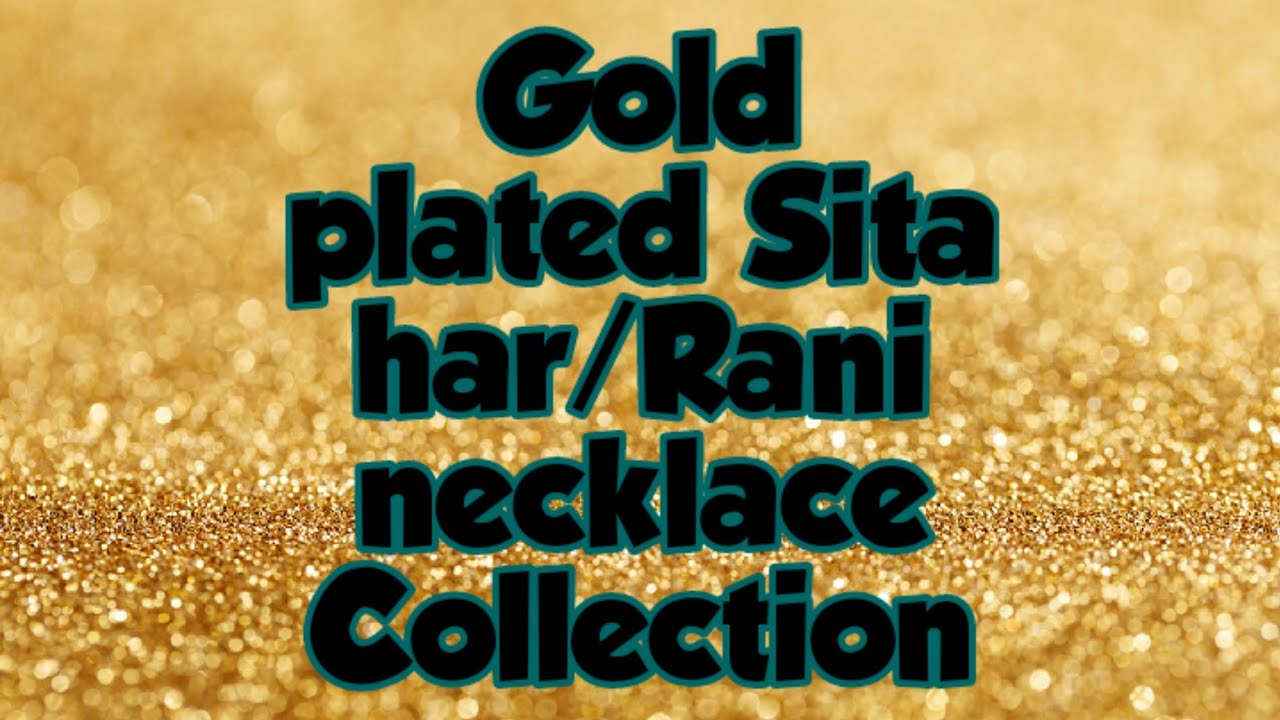 1.5 g Gold Plated sita har collection/Gold Plated Rani necklace/Gold ...
