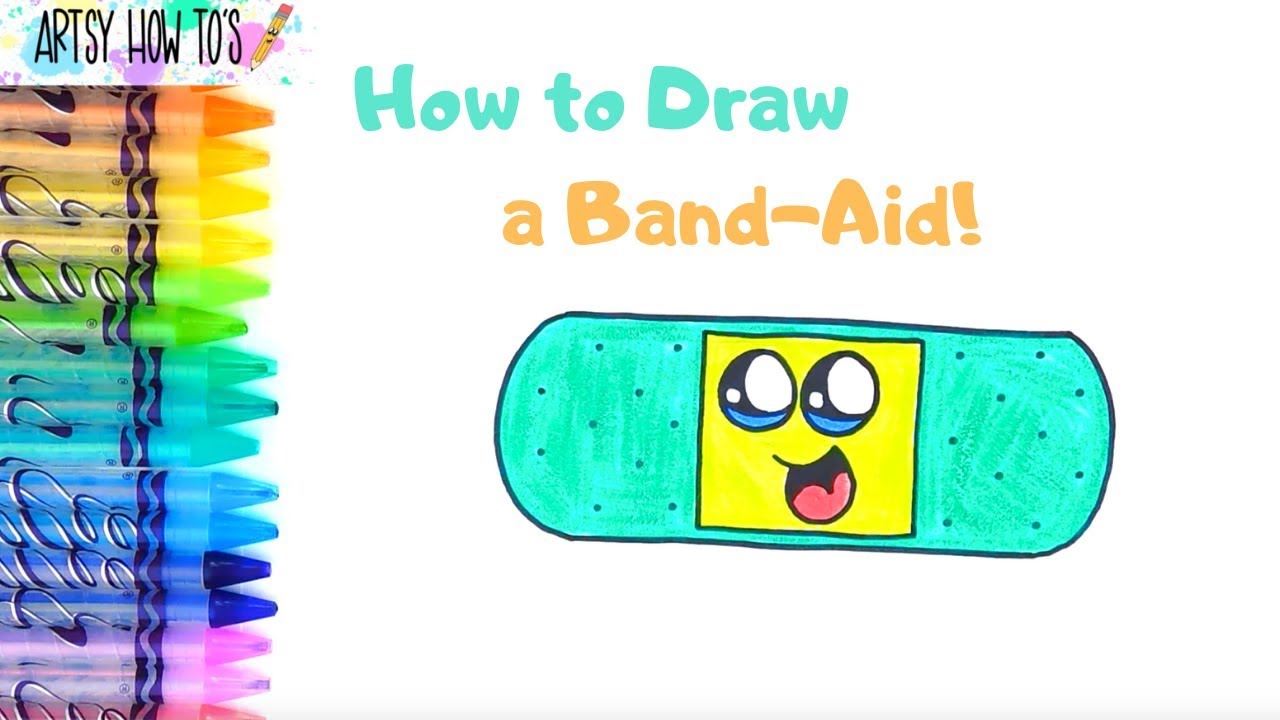 How To Draw A Band-Aid - Drawing for Kids! - YouTube