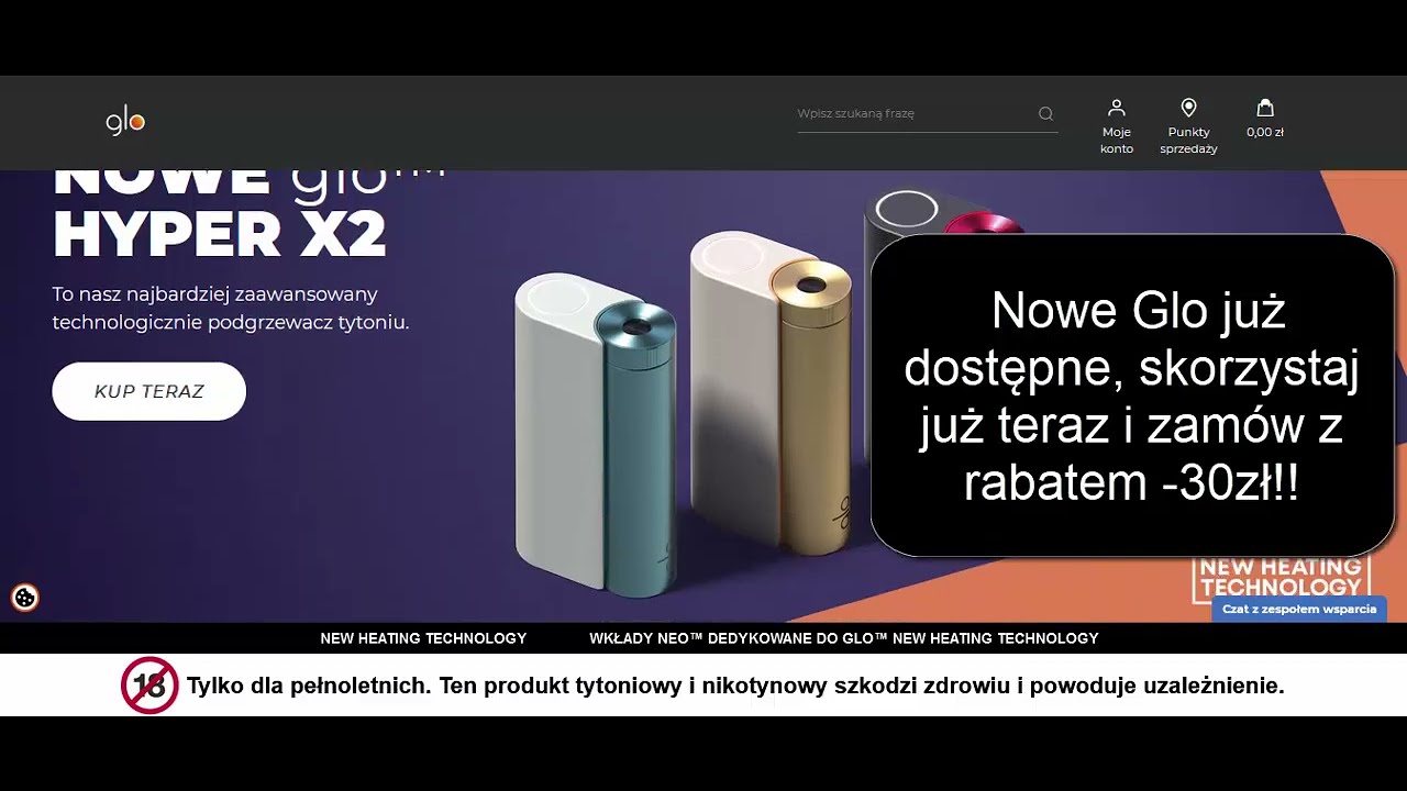 Nowe GLO Hyper X2 Kupon Promocyjny 30zł i darmowe wkłady Neo. - YouTube