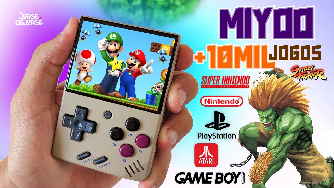 O melhor Mini Game PS1 Nintendo: MIYOO 10.000 JOGOS - YouTube