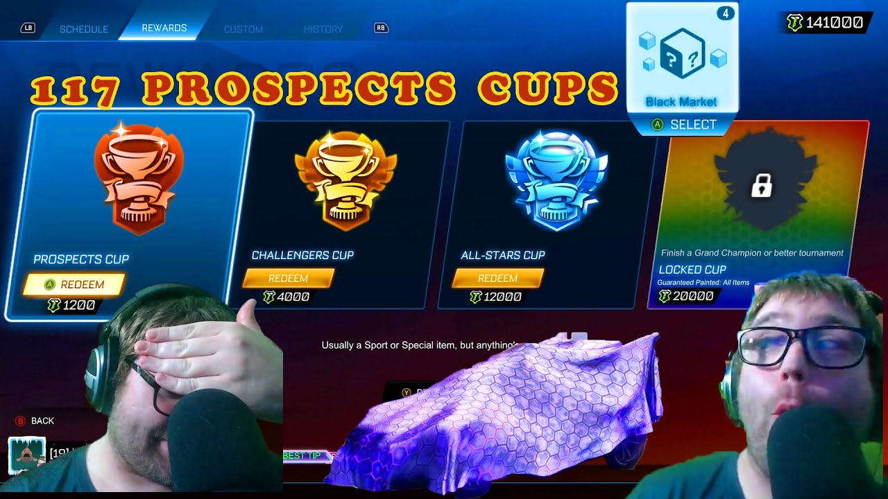 Epic 117 Prospect Cup Opening in Rocket League! Legendary Pulls & Crazy ...