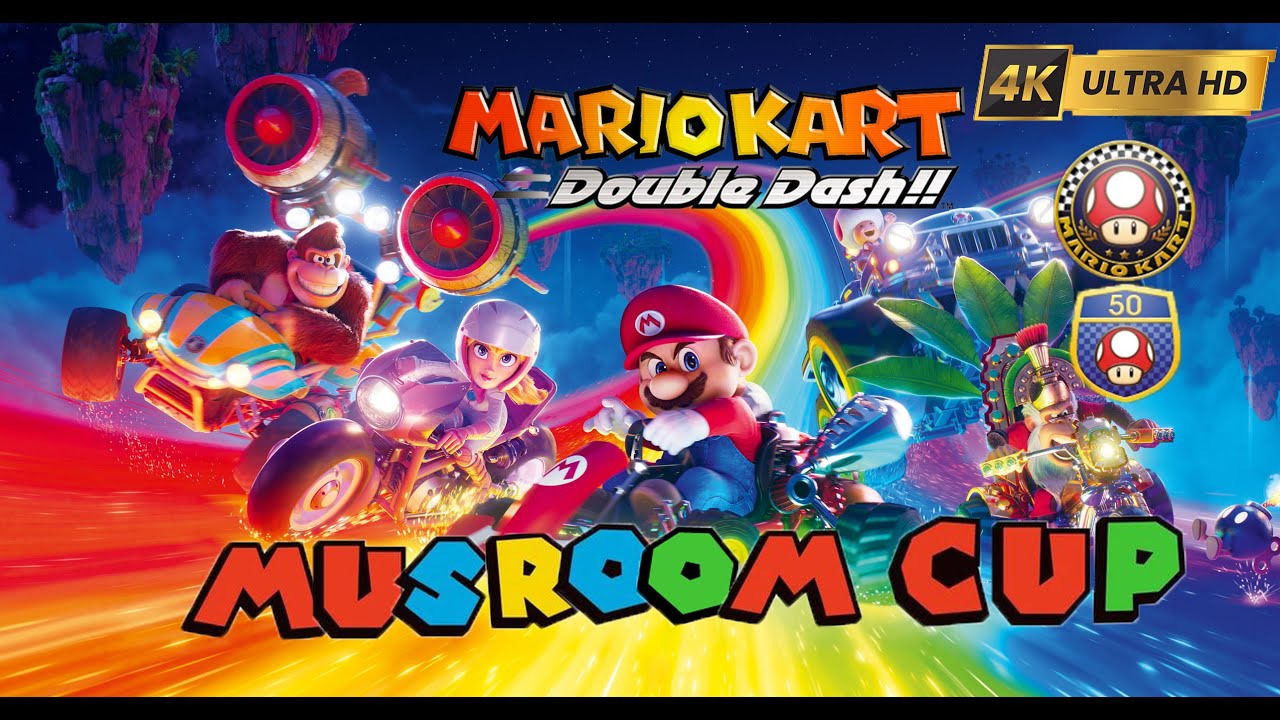 Mario Kart Double Dash in 4K Playthrough Mushroom Cup 50cc (Nintendo ...