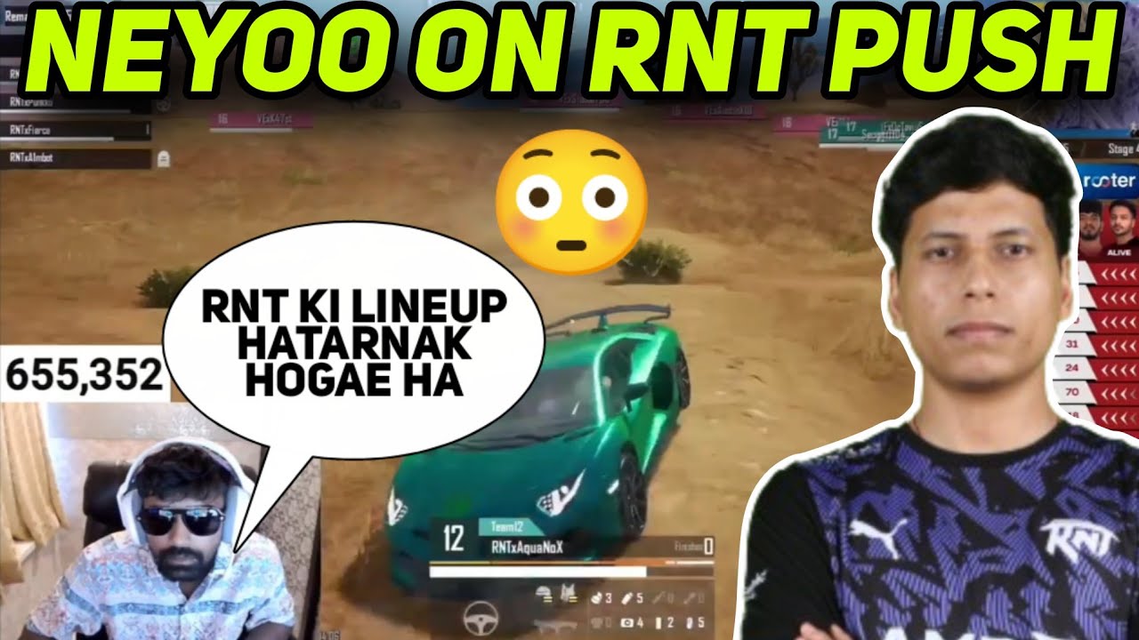 Neyoo React On RNT direct Push 💙 | Rnt Aimbot 😳 Upthrust esports - YouTube