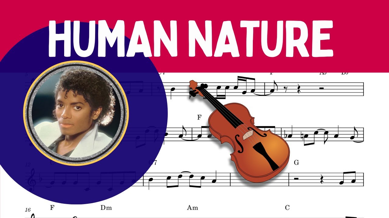 Human Nature Sheet Music to VIOLIN Beginners - YouTube
