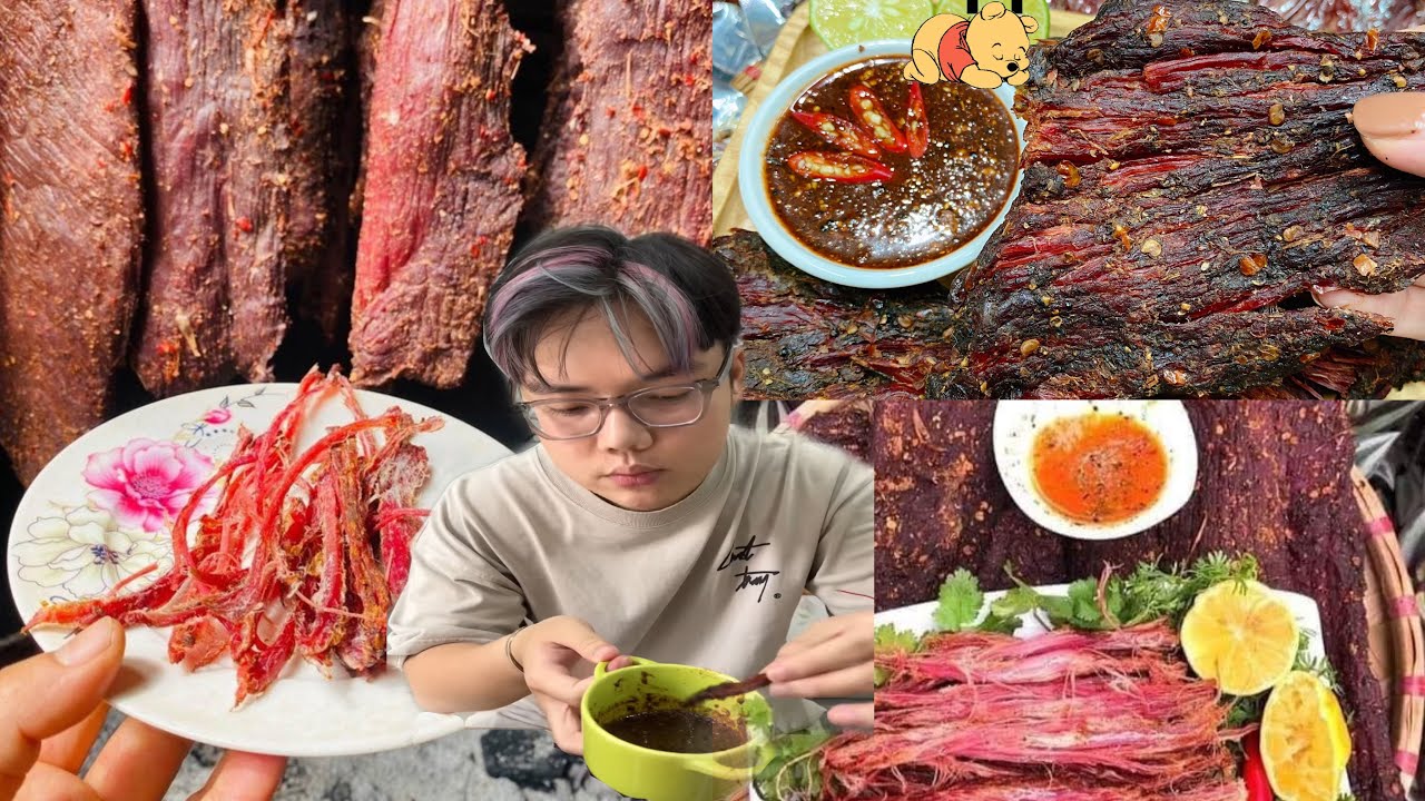 Thử ăn thịt trâu gác bếp của tiktoker Huyền Huho có ngon thiệt hggg ...