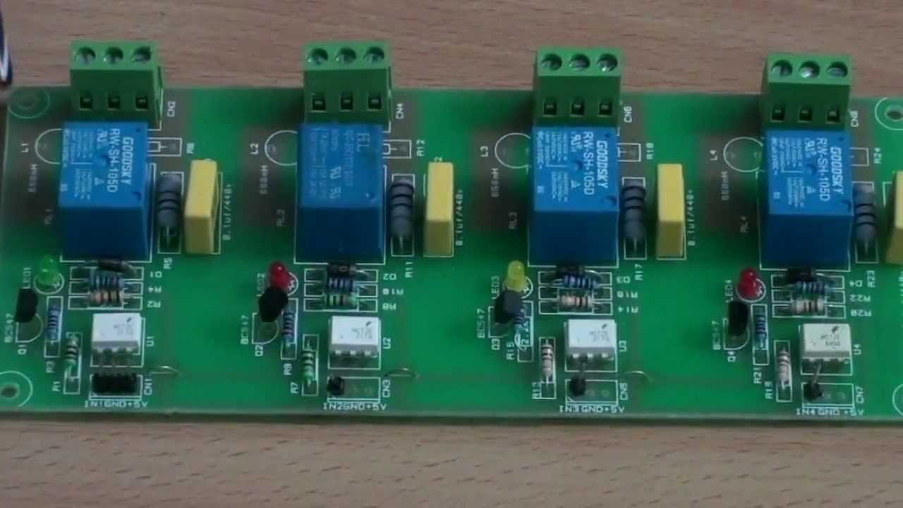 High Current 4 Relay Driver - YouTube