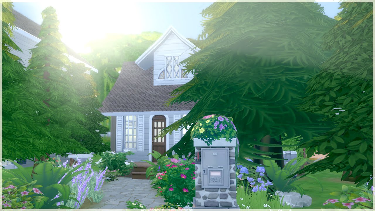 The Sims 4 House Building // Little Forest Cottage - YouTube