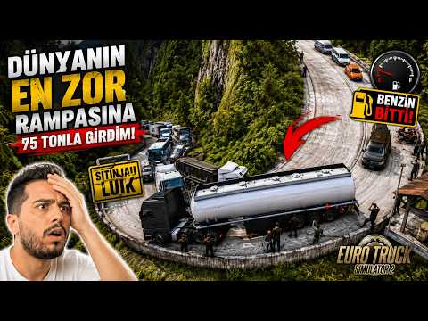 🔥 DÜNYANIN EN ZOR RAMPASINA 75 TONLA GİRDİM! TIR ÇIKAMADI... (MAZOT BİTTİ) | ETS 2 AXOR 1840 MOD