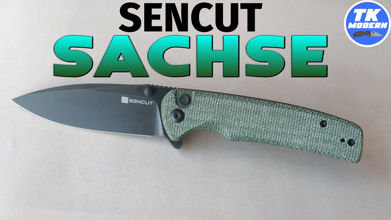 Sencut Sachse - A great budget friendly button lock pocket knife - YouTube