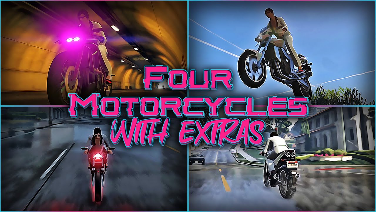GTA5 - Motorcycles With Extras - Akuma PCJ 600 Ruffian Vader - All ...