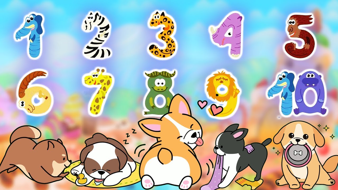 Counting 1-10 SONG with KITTENS / NUMBERS for KIDS & children/ Count to ...