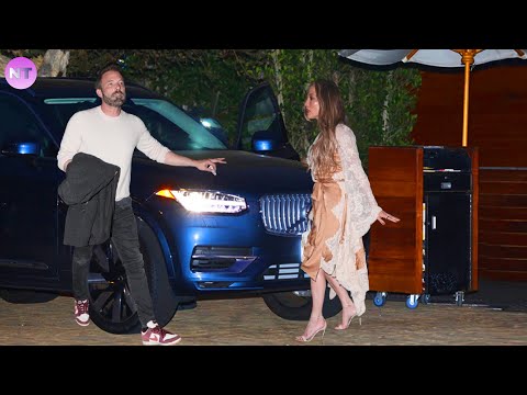 Jennifer Lopez wears a silk robe while for a fun night out after get back together with Ben Affleck
