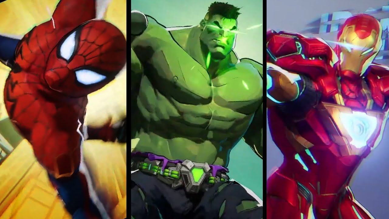 Marvel Rivals NEW - Spiderman - Iron man - Hulk (Full screen In-game ...