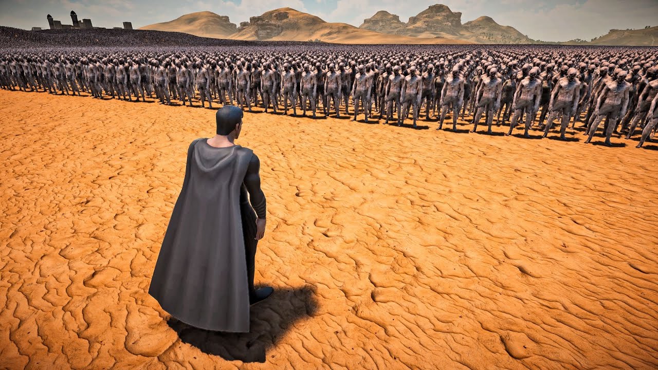 BLACK SUPERMAN VS 1,000,000 ZOMBIES - Crazy Battle Simulator - YouTube