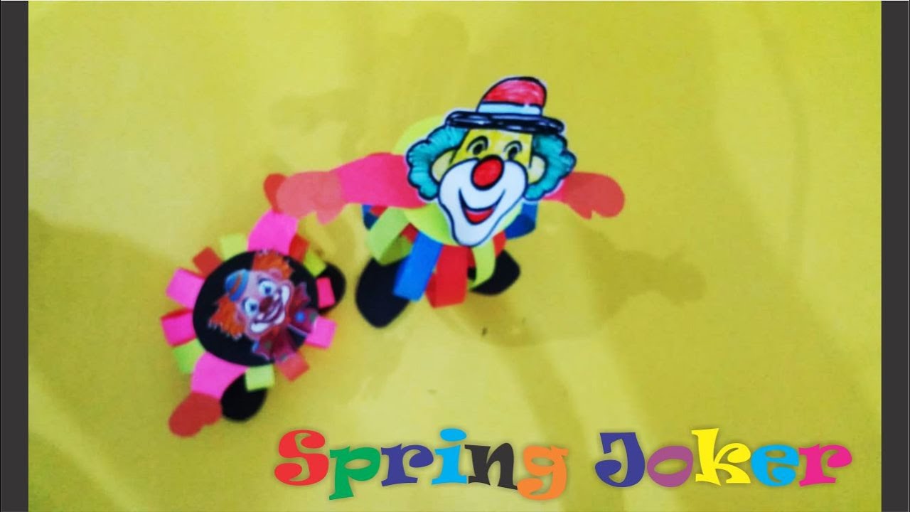 How To Make Joker || Spring Joker || DIY || Origami paper joker ...
