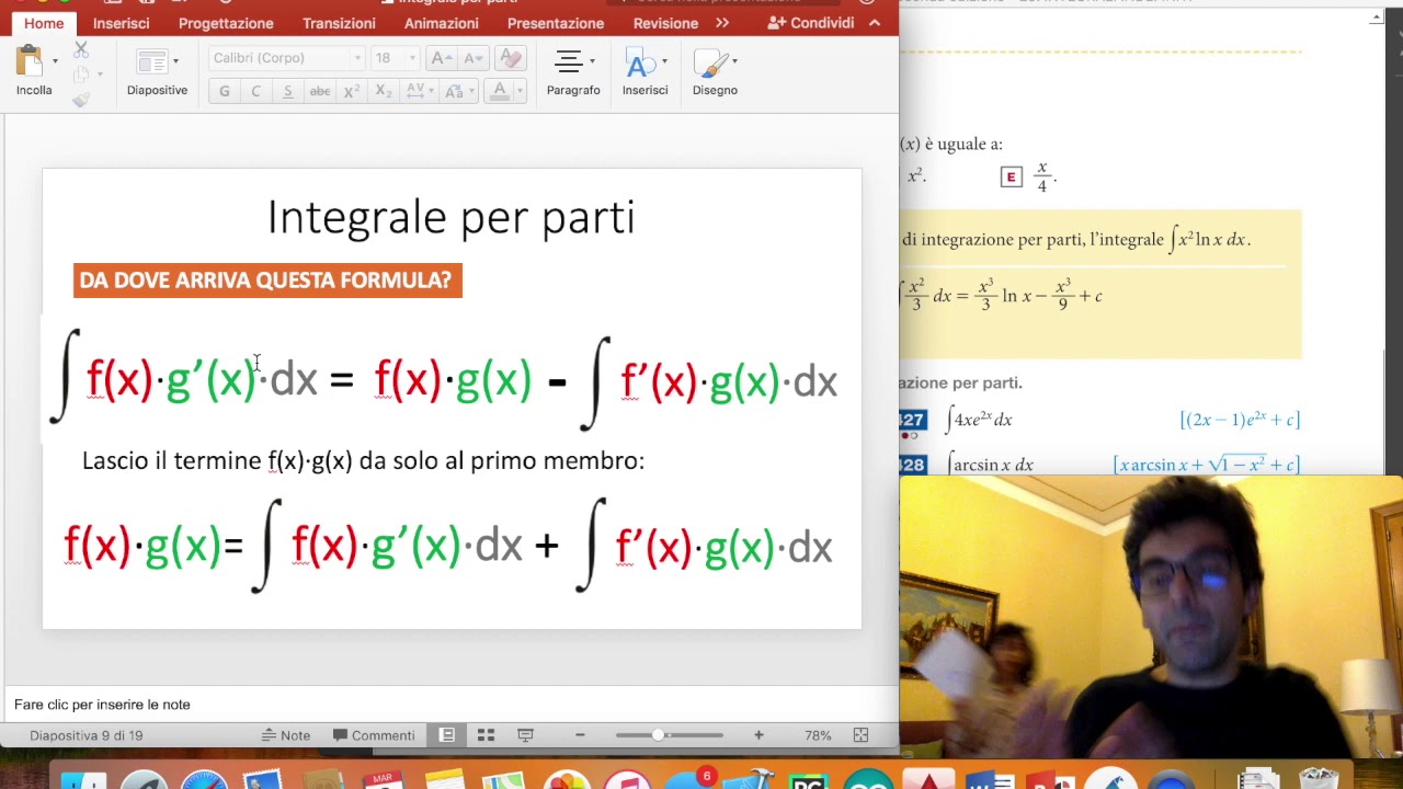 MAT-5-500 Formula di integrazione per parti - YouTube