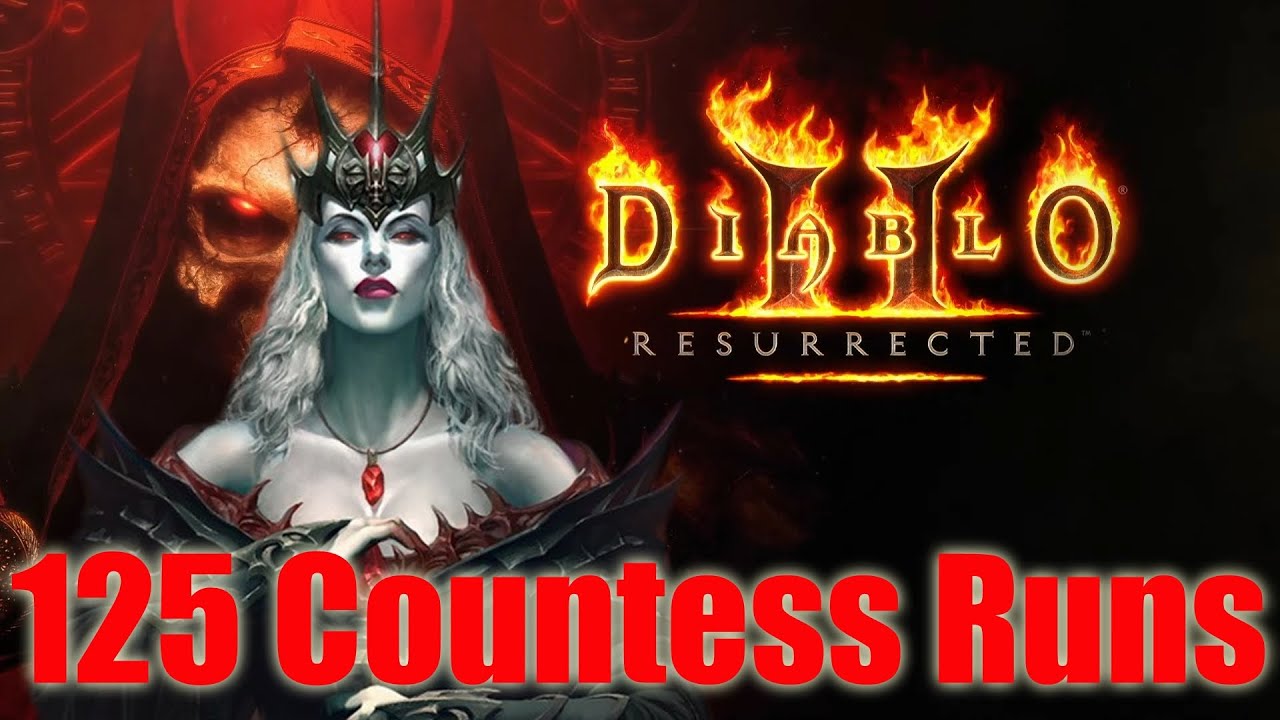 Diablo 2 Resurrected. 125 Countess runs. So many RUNES! - YouTube