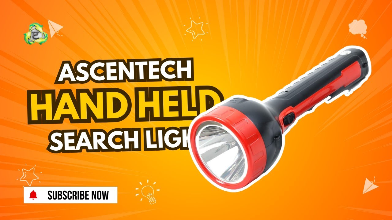 Ascentech Hight Power Search Light | Ascentech Light | LED Light | Torch Light #flashlight - YouTube