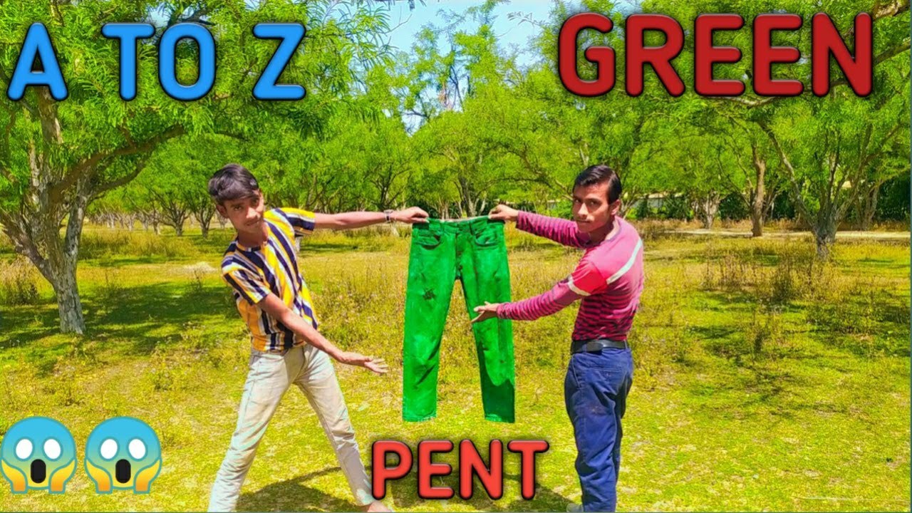 A TO Z GREEN PENT 100℅real srup33 - YouTube