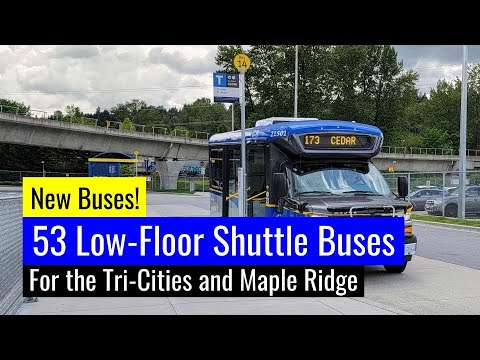 [1080p] [60fps] New TransLink Shuttle Buses in the Coquitlam/Maple ...