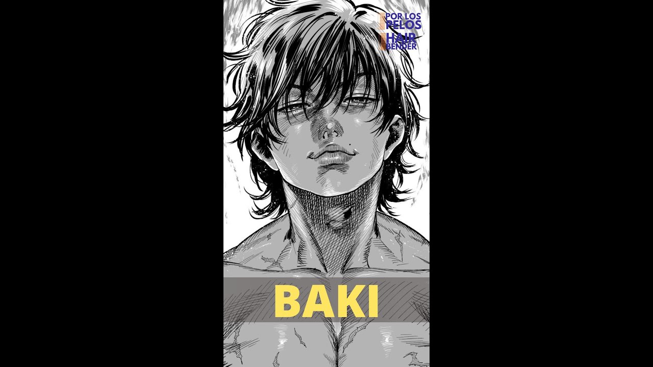 BAKI HANMA 🤯 REPRODUCCION, (cabello para hombres, WOLF CUT) 刃牙 #shorts ...