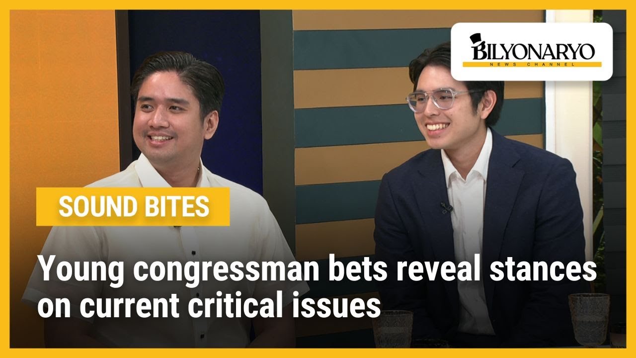 Young congressman bets reveal stances on current critical issues - YouTube