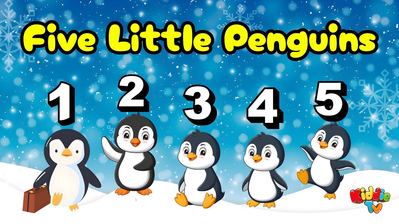 Five Little Penguins Kids Song | #kidssongs #babysongs #childrensongs ...