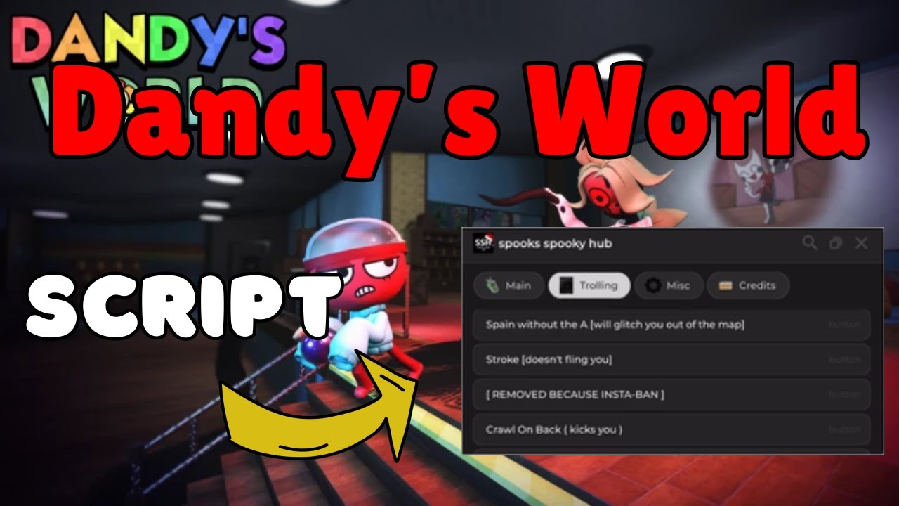 [OP] DANDY'S WORLD Scripts 🌍 | AUTO FARM 🚜 INFINITE GEMS 💎 GOD MODE! ⚡ ...