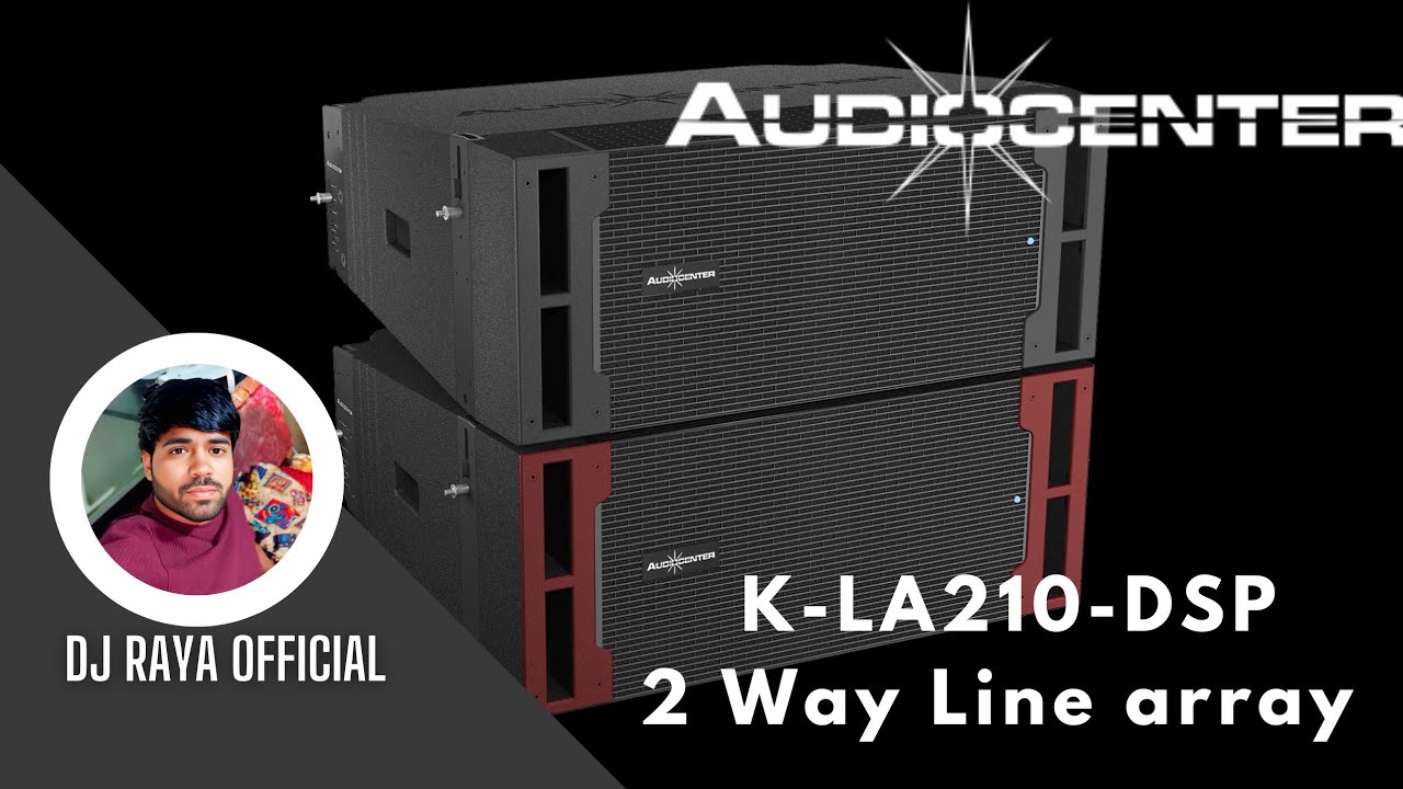 AUDIOCENTER K-LA210-DSPDual 10” two-way active DSP controlled line array loudspeaker 📢📣 #dj ...