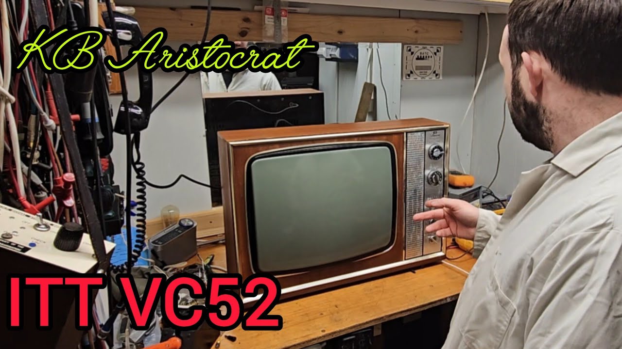 ITT VC52. Vintage Dual Standard TV. - YouTube