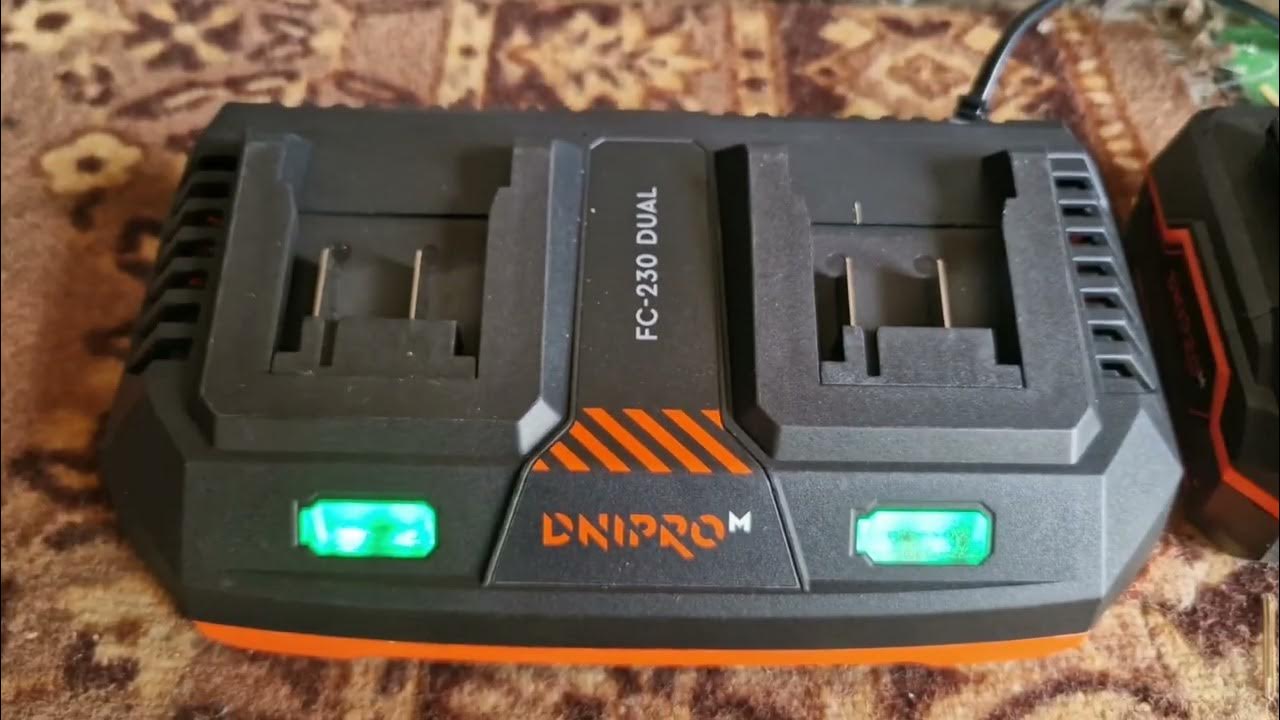 Зарядний пристрій Dnipro-M FC-230 Dual / Акумуляторна батарея Dnipro-M BP-240 4 А/г - YouTube