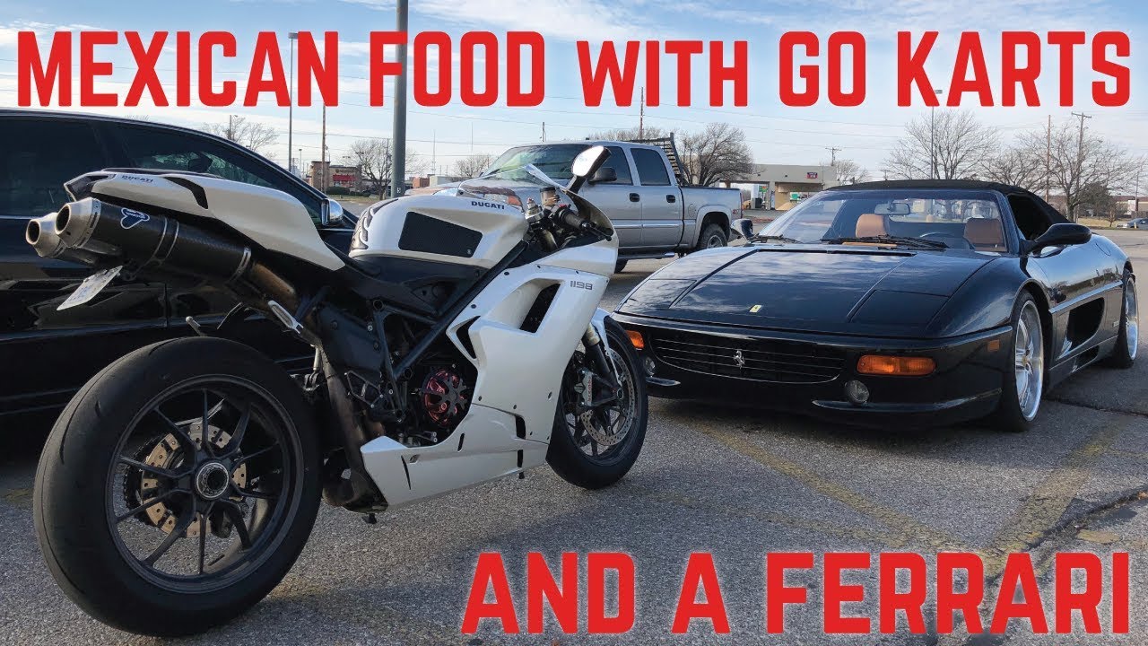 Mexican Food with Go Karts and a FERRARI - YouTube
