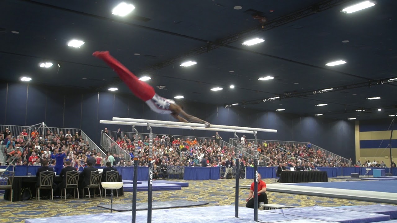 Khalil Jackson - Parallel Bars - 2018 Winter Cup - Finals - YouTube