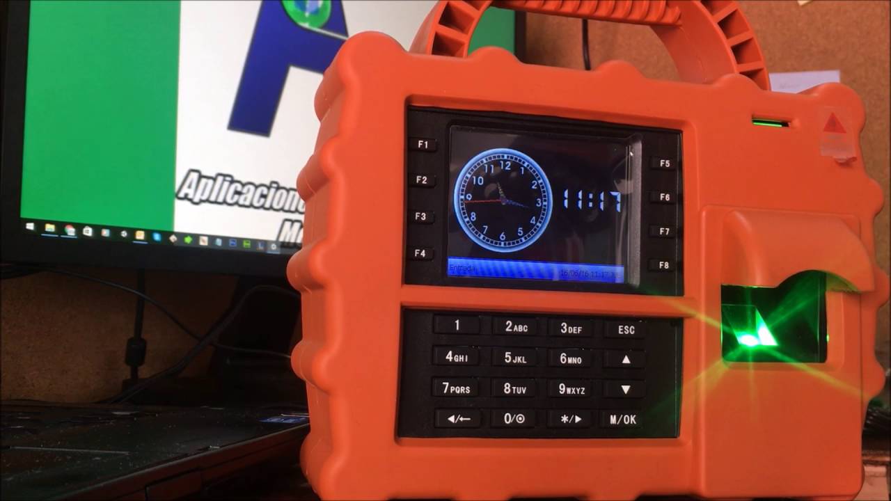 Como registrar huellas digitales en el checador ZK Teco S922 - YouTube