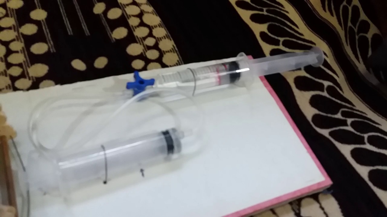 hydraulic jack working Model demo - YouTube