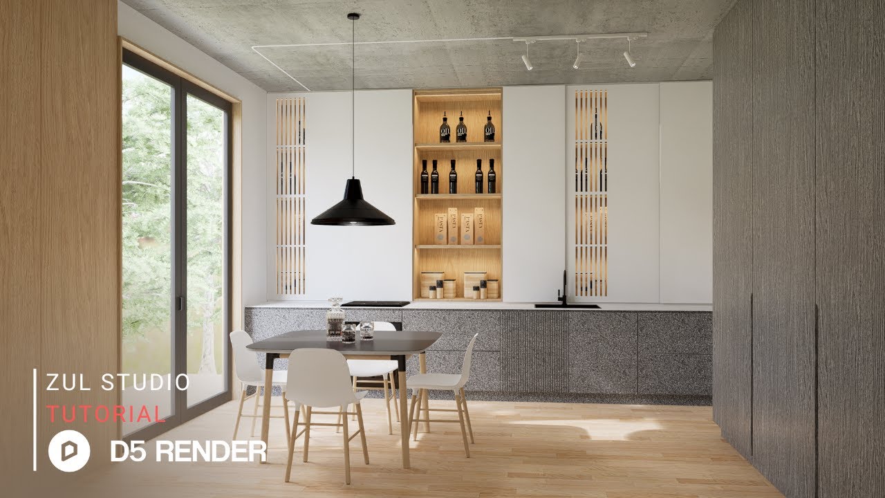 D5 Render realistic interior rendering tutorial | Pantry 133 - YouTube