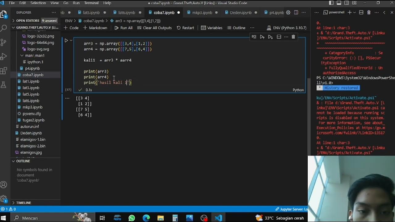 Numpy, Perkalian Foto Matriks - YouTube