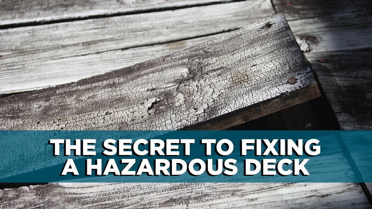 How to Fix a Hazardous Deck | Tips - YouTube