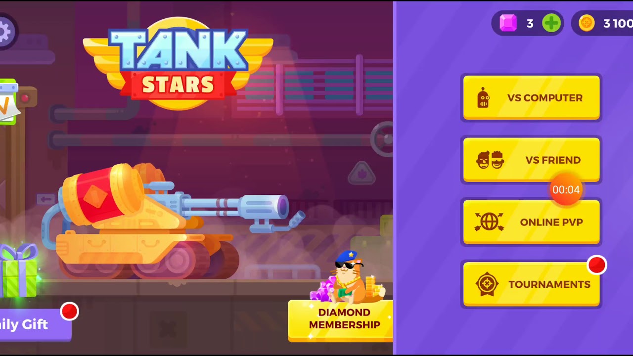 Playing tank star game - YouTube