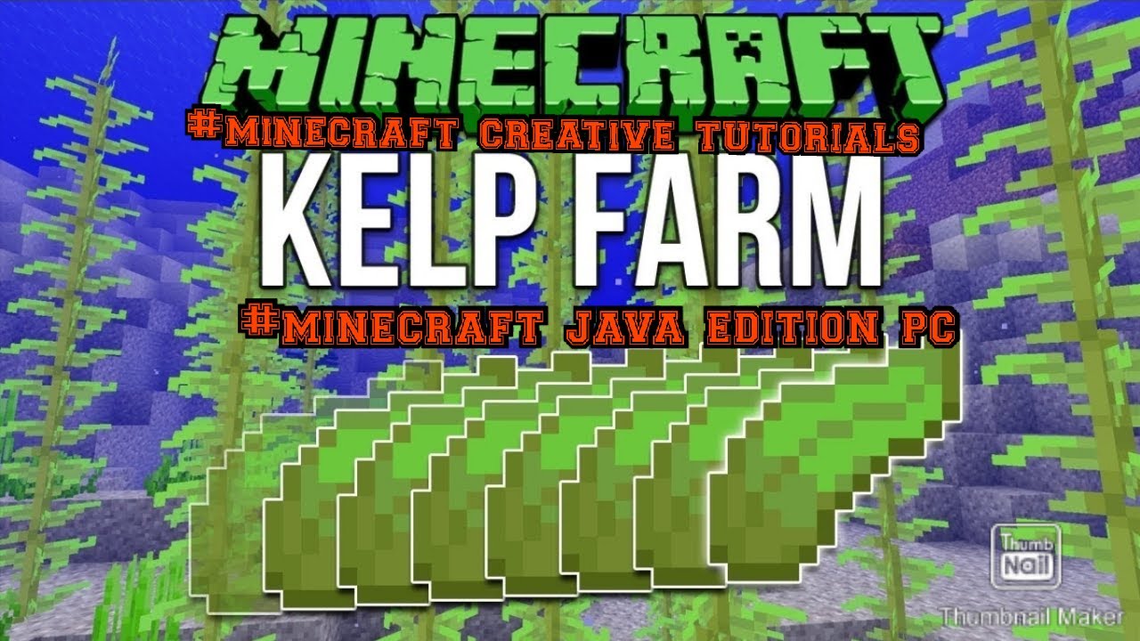 MINECRAFT AUTOMATIC KELP FARM - YouTube