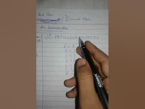 Bca discrete math 2nd semester block 2 unit 2 (combination -an intro)(permutation que E9) - YouTube