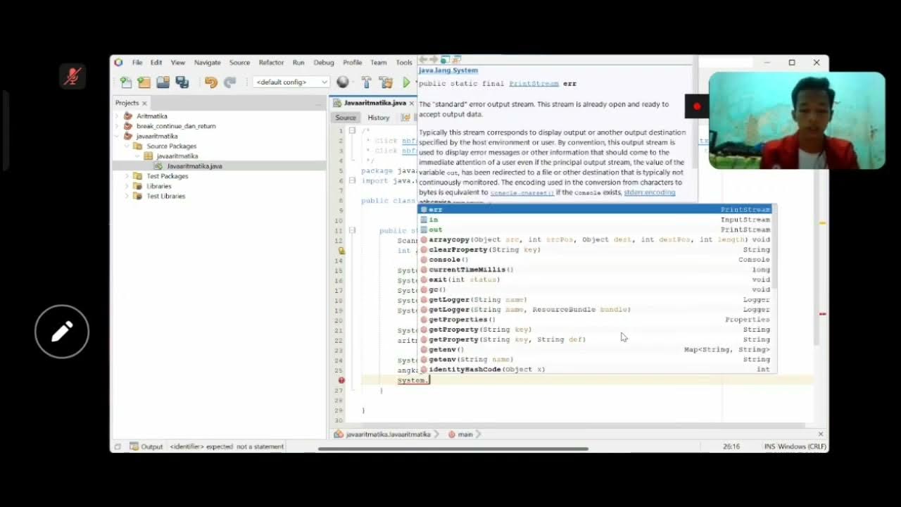 PRAKTIKUM JAVA MEMBUAT OPERATOR ARITMATIKA DASAR UNIVERSITAS HORIZON ...