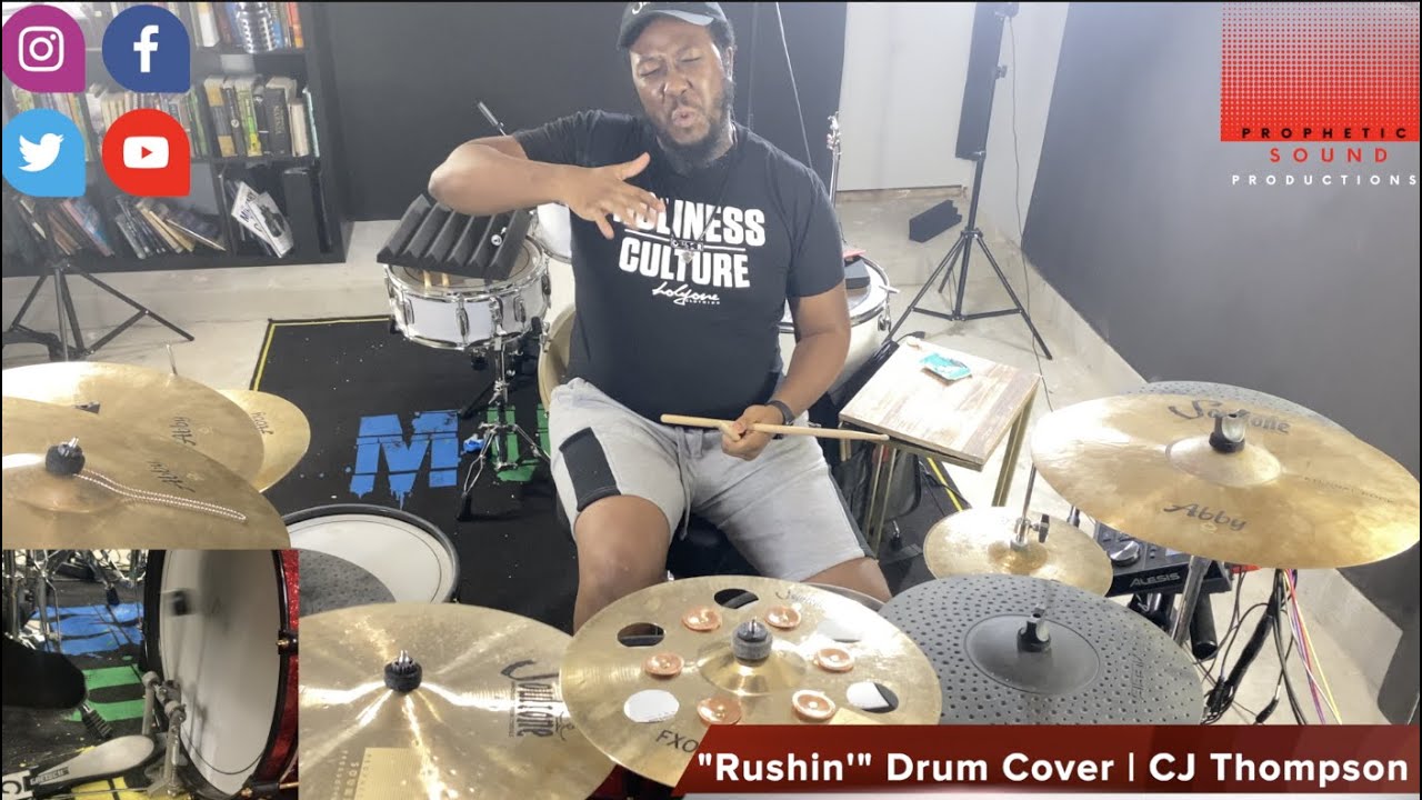 CJ THOMPSON // RUSHIN // Drum Cover - YouTube