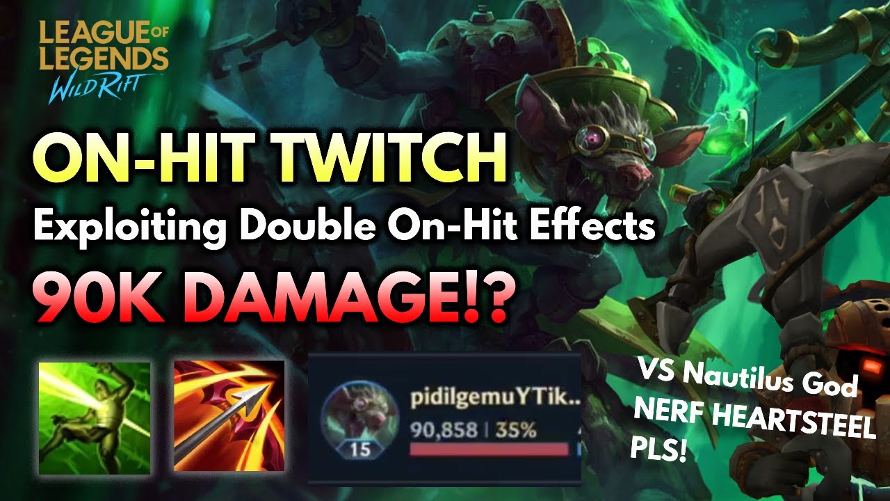 90k Damage!? Meng-eksploitasi Double ON-HIT Efek Twitch! (Penjelasan ...