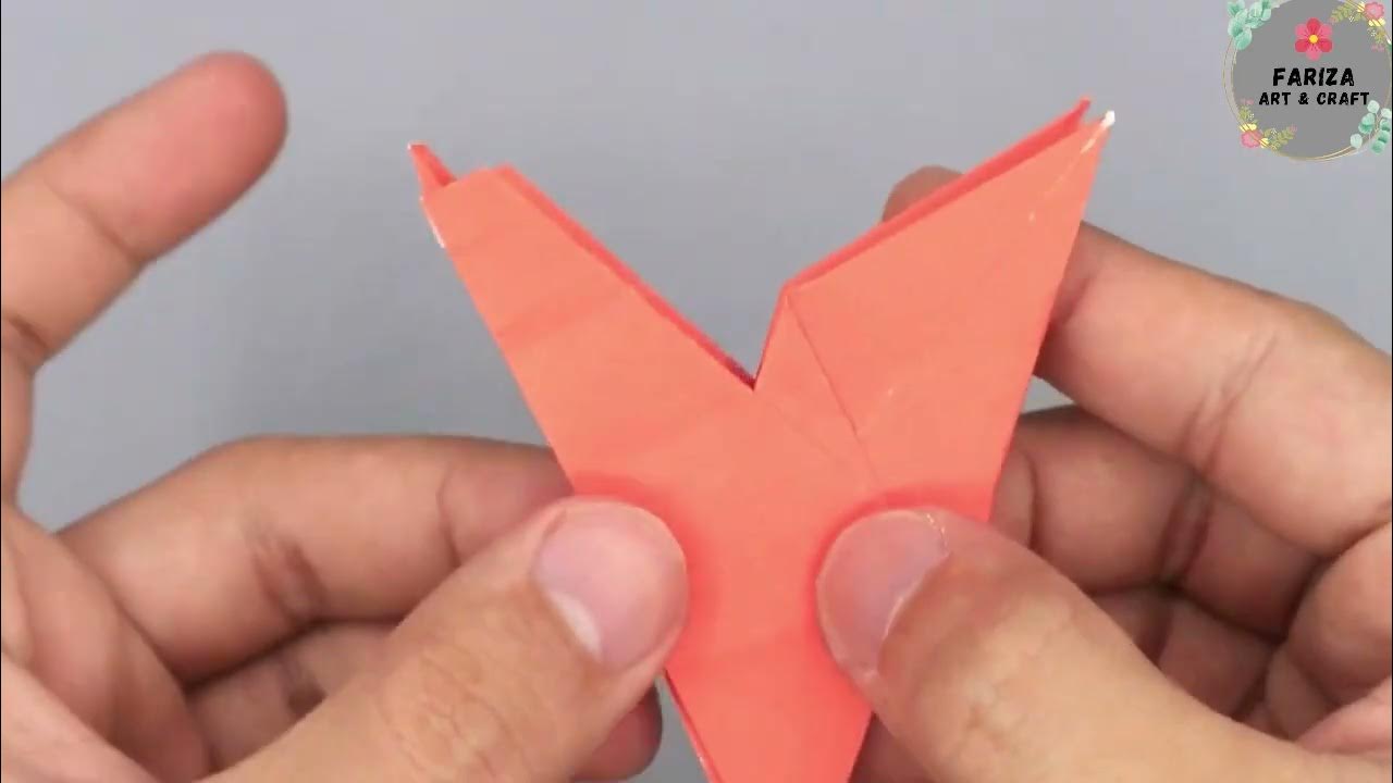 How To Make Origami Hawk Cara Membuat Origami Burung Elang Youtube